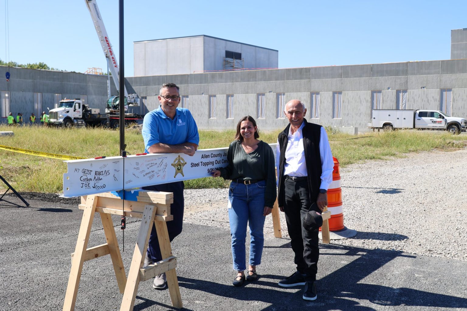 Allen County Jail Project Marks Milestone With Steel Topping-Off Ceremony - Elevatus Architecture